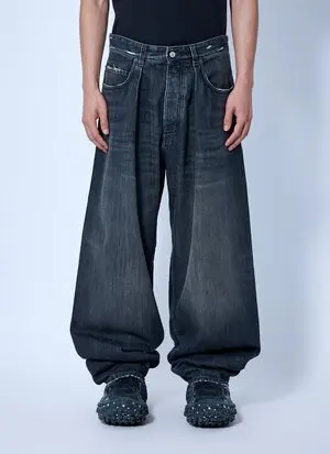 Balenciaga Pleated Baggy Jeans - Grey