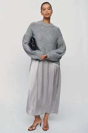 Anthropologie Twofer Midi Dress - Silver