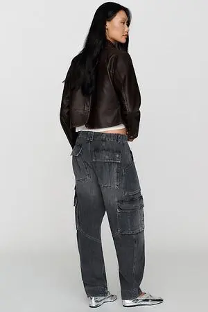 PILCRO Aleutian Peg High Rise Taper Utility Jeans