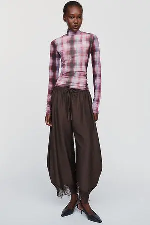 Rag & Bone Yana Mesh Turtleneck Top