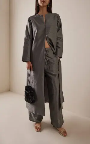 Chan Luu Exclusive Dupioni Taffeta Coat