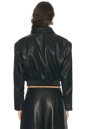 THE FRANKIE SHOP Val Faux Leather Padded Jacket