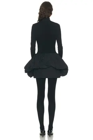 Magda Butrym Long Sleeve Turtleneck Mini Dress