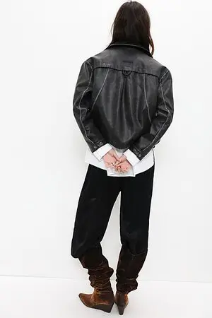 Free People We The Free Morant Bay Vegan Leather Jacket