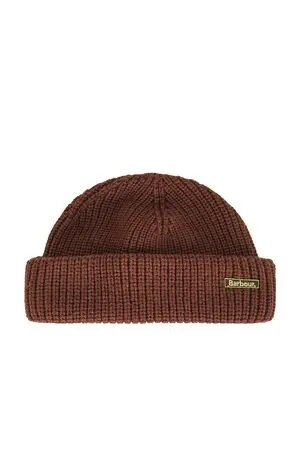 Barbour Barbour Mosely Beanie Hat In Orange Soil