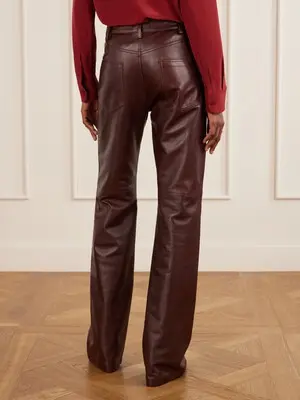 NILI LOTAN High-waisted Straight-leg Casual Trousers