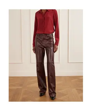 NILI LOTAN High-waisted Straight-leg Casual Trousers