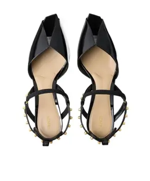 Fendi Patent Leather Medium-heeled Sandals