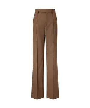 NILI LOTAN Plaid Casual Trousers - Brown