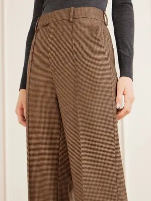 NILI LOTAN Plaid Casual Trousers