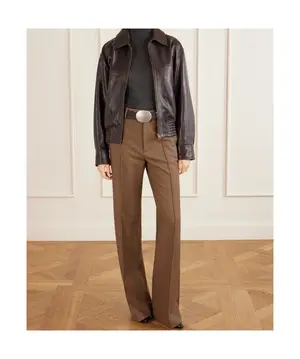NILI LOTAN Plaid Casual Trousers