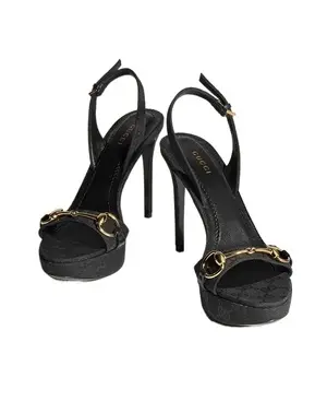 Gucci Donna Platform Sandal - Black
