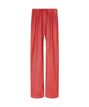 Oseree Wide-leg Casual Trousers - Red