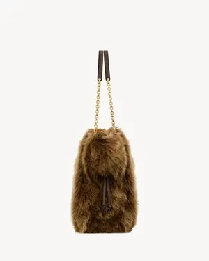 Saint Laurent Jamie Shopping In Shearling