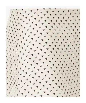 Fendi Coloured Printed Silk Skirt - Parchment