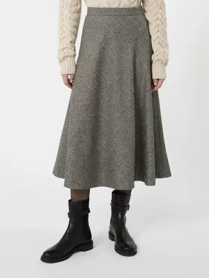 Max Mara Palazzi A-line Midi Skirt