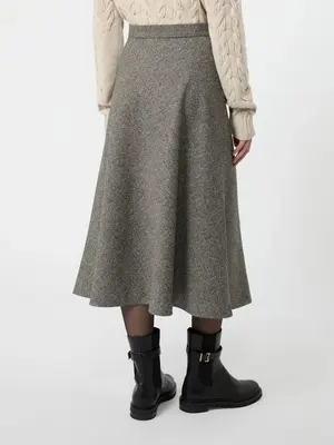 Max Mara Palazzi A-line Midi Skirt