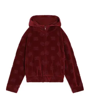 Dolce & Gabbana ベルベット パーカー - Brown