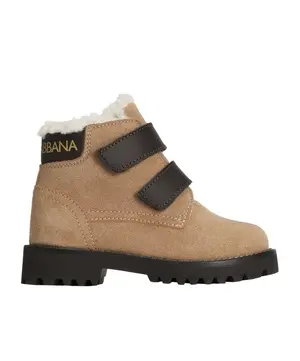 Dolce & Gabbana Velour-fabric Boots - Multicolor