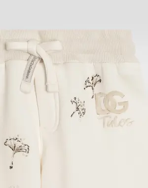 Dolce & Gabbana Fleece Trousers With Embroidery