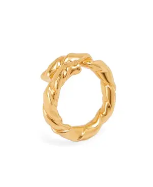 Loewe Nappa Twist Ring In Sterling Silver