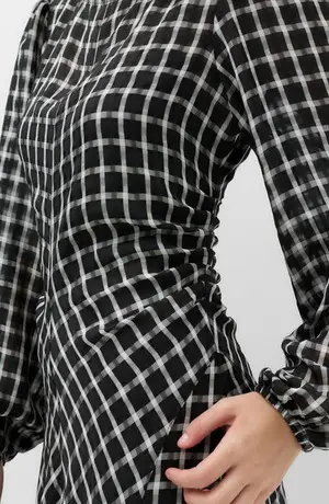M&s Check Midi Dress