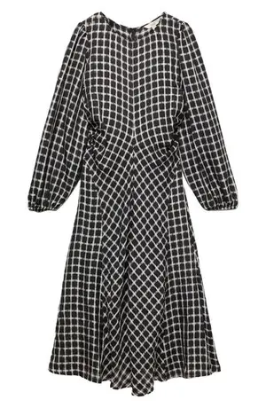 M&s Check Midi Dress