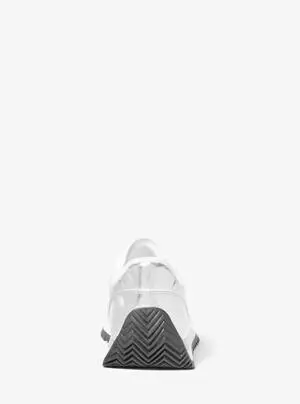 Michael Kors Rhodes Metallic Trainer In Size By