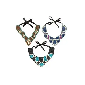 GALLERIE II Arizona Beaded Halloween Decorative Costume Necklace Assortment Of 3 - Blue