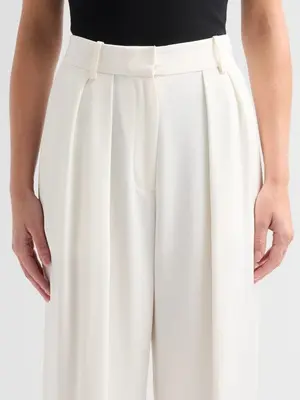 Adam Lippes Dylan Silk Pleated Wide-leg Pants