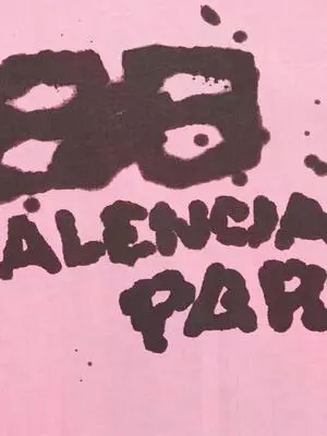 Balenciaga Logo-print Distressed T-shirt