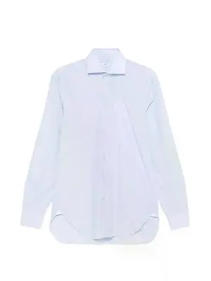 BARBA NAPOLI Striped Spread-collar Shirt