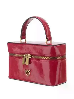 Pinko Small Crossbody Bag In Glossy Leather