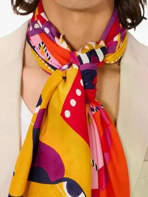 INOUI EDITIONS Rollercoster Screen-printed Scarf