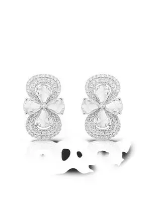 HYT JEWELRY Diamond Stud Earrings - Silver