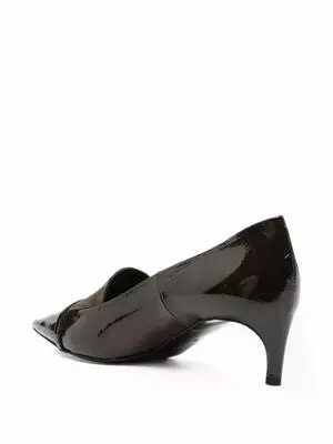 DEL CARLO Buckle-detail Patent Leather Pumps
