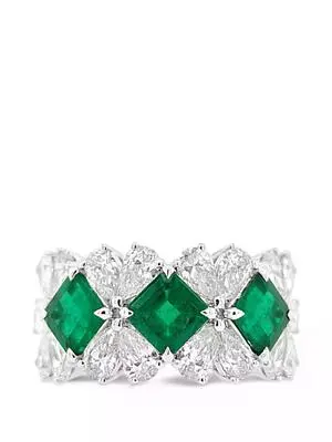 HYT JEWELRY Emerald And Diamond Ring