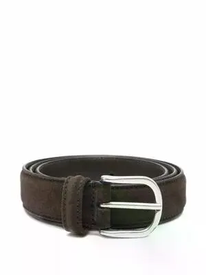 Anderson's Suede-finish Buckle-fastening Belt - Brown