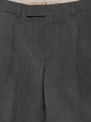 PT TORINO Pleated Turn-up Trousers