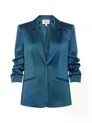 Cinq À Sept Kylie Ruched-sleeve Blazer
