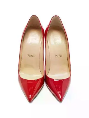 CHRISTIAN LOUBOUTIN Kate Patent Leather Pumps - Red