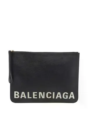Balenciaga Logo-print Clutch Bag