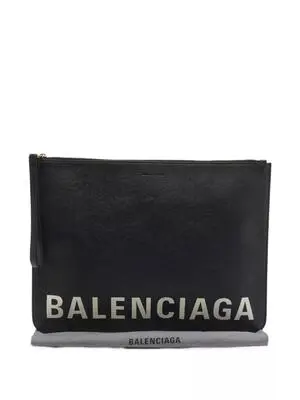 Balenciaga Logo-print Clutch Bag