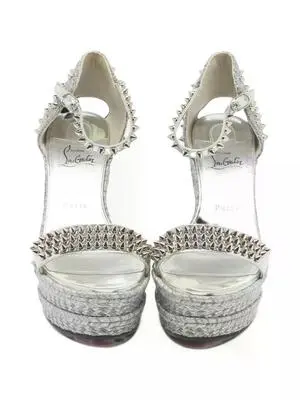 CHRISTIAN LOUBOUTIN Madmonica Spiked Wedge Sandals
