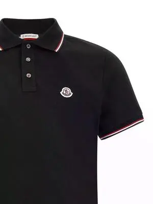 Moncler Logo-patch Tipped Polo Shirt