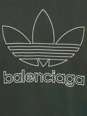 Balenciaga Logo-embroidered Oversized T-shirt