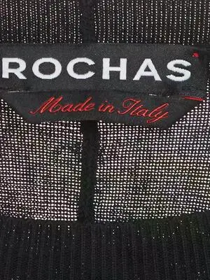 Rochas Cut-out Rib-knit Top