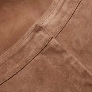 L'AGENCE Livvy Suede Straight-leg Trouser