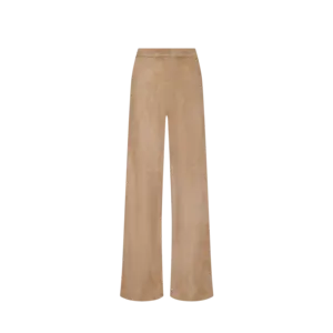 L'AGENCE Livvy Suede Straight-leg Trouser