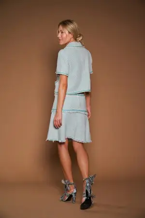 MAISON COMMON Half Sleeve Jacket With Peter Pan Collar